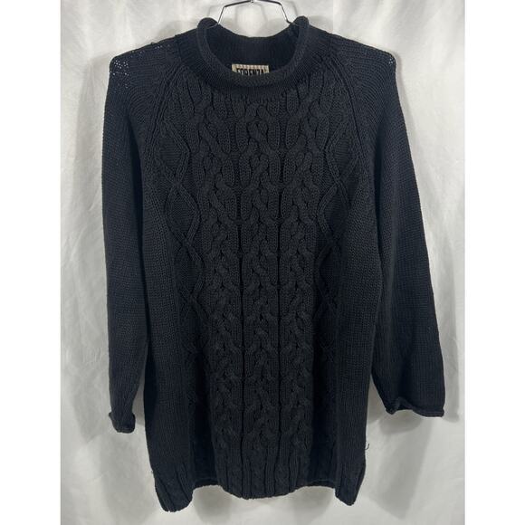 Forenza | Sweaters | Vintage Forenza Black Cable Knit Sweater Medium ...